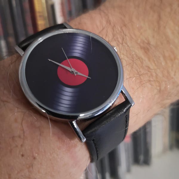 Wrist Watch Vinyl Record, Phonograph Record Watch, Retro Vinyl Record ...