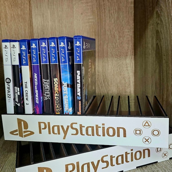 Laser Cut File Playstation Game Holder, SVG, Ai, DXF, Light Burn - File ...