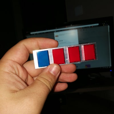 Push Buttons Star Wars Rogue One Imperial ISB Officer Rank Bar - Etsy