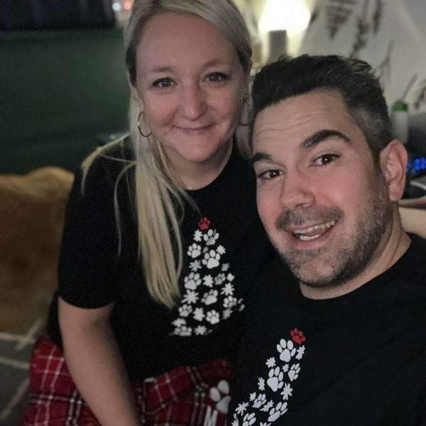 Fur Parent Christmas Pajamas Dog Parents Cat Parents Matching Couple ...