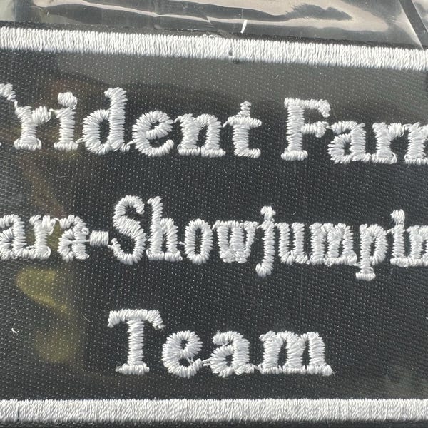 Custom 3 Lines of Text Personalized Patch With Hook and Loop Fastener ...