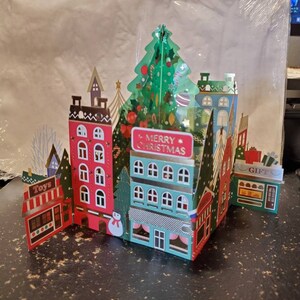 Christmas Paper Cut 3D Pop up Christmas Card Christmas Tree - Etsy