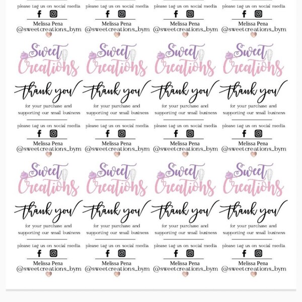 ADD YOUR LOGO - Printable Small Business Insert Card / Simple Shop ...