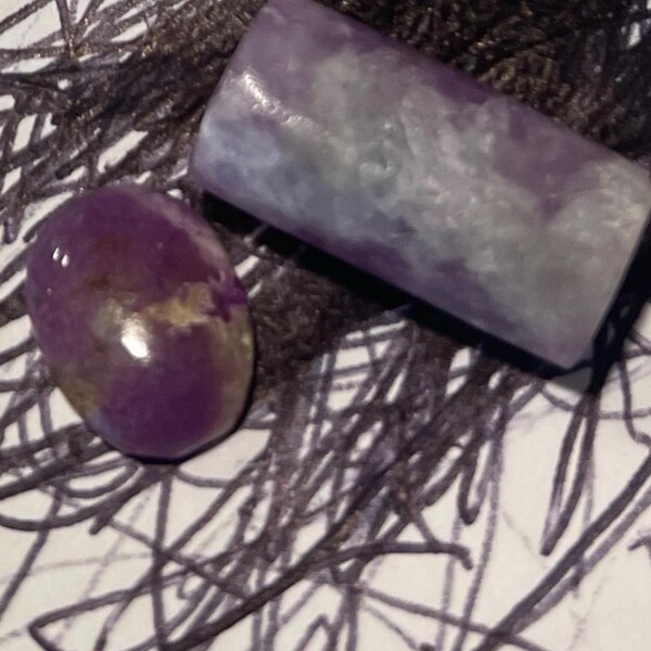 Rare Hackmanite UV Color Change,heckmanite and Small White Topaz ...