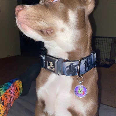 Pet ID Tag Jack Skellington inspired Dog Tag, Cat Tag, Pet Tag - Etsy