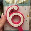 Girls Birthday Number for Cake 1 2 3 4 5 6 7 8 9 10 Birthday Cake Sign ...