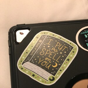 Spell Book Sticker Vinyl Decal Witch Sticker Halloween - Etsy