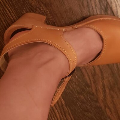 Swedish Clogs LOTTA Red Sandals Moccasins Wooden Women - Etsy