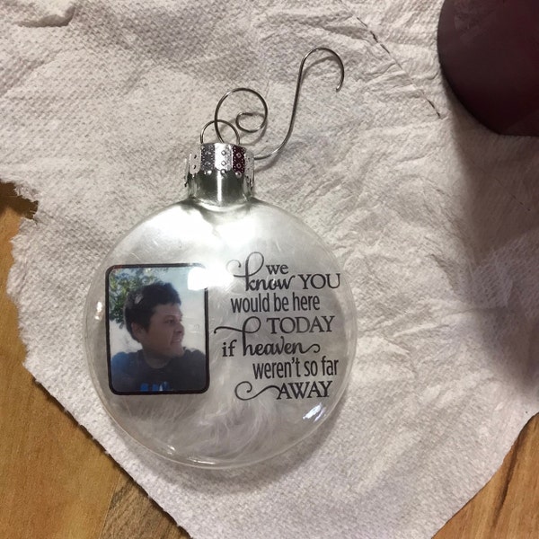 In Memory Ornament - Personalized Christmas Ornament - Memorial ...