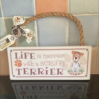 Handmade Wooden Door Sign for Dog and Human in Training. - Etsy