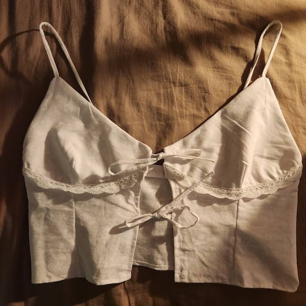 Y2K Lace Top Sewing Pattern | Trendy Milkmaid Top | 90s Clothing ...