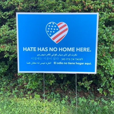 Hate Has No Home Here Yard Signs // 2-sided // Protest Sign // Social ...