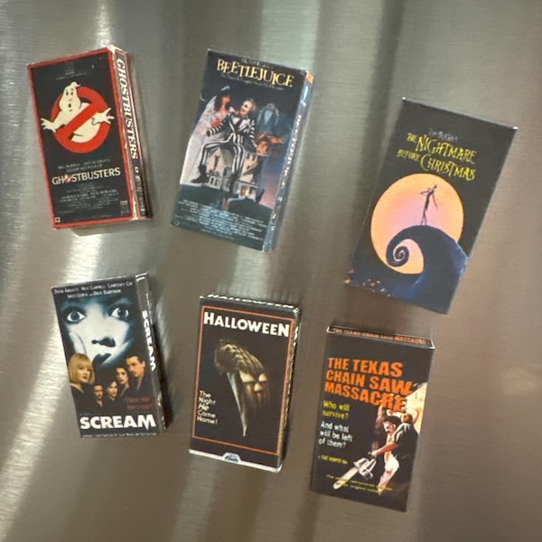 Retro VHS Miniature Magnet - Select Title or Submit Custom Request - 1 ...