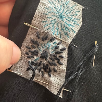 Visible Mending Transfer Value Pack Sashiko Style Pattern Washable ...