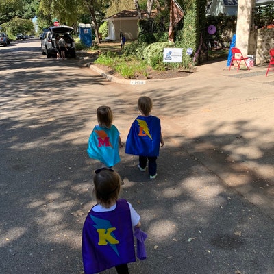 SUPERHERO POWER CAPES, Single-sided With Emblem and Initial - Etsy