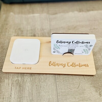 Square Reader Dock Square Payment Sign Laser Cut Business Card Holder ...