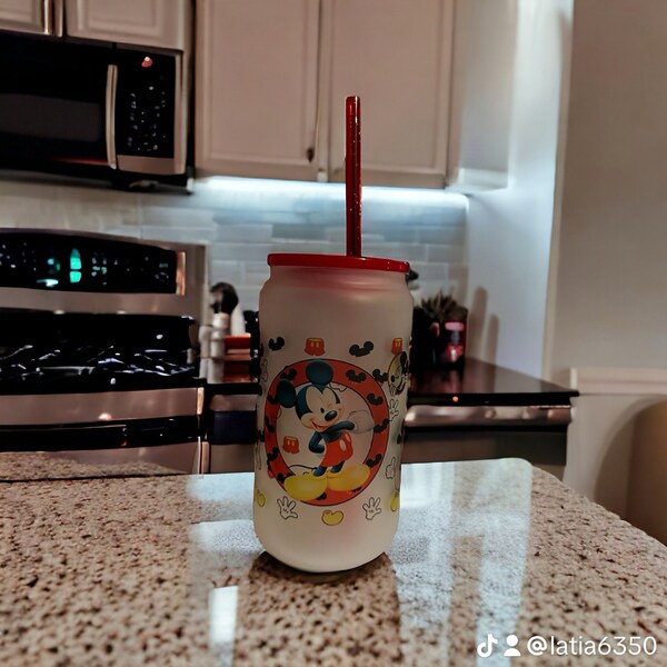 Cartoon Character 16oz Glass Can Wrap, Cartoon 16 Oz Glass Can Png ...