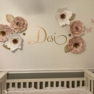 Girls Name Wall Decal Girls Bedroom Decor Baby Girls - Etsy