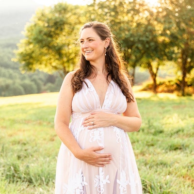 Maternity Pearl Robe Dress, Maternity Robe, Pregnancy Dress, Maternity ...