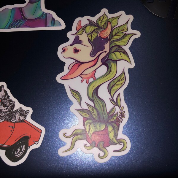 Sims Cow Plant Sticker - Etsy