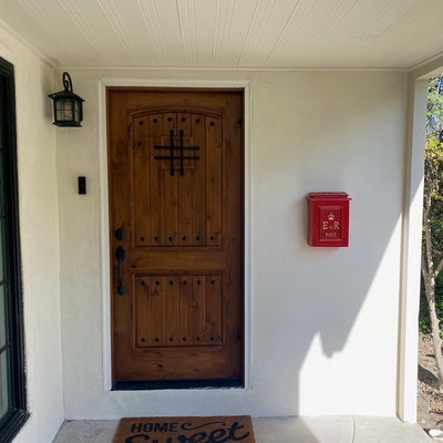 White Wall Post Box Wall Mounted Aluminium White Wall Mail Letter Box ...