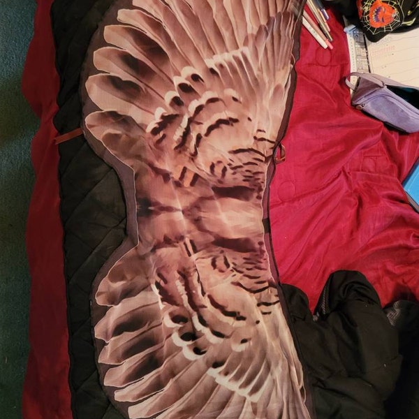 Owl Wings Costume Crow Black Feathers Maleficent Cosplay Dark Angel ...