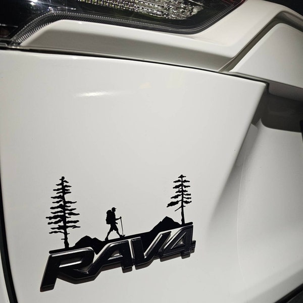 Toyota Rav4 Badge Decal - Beach Wave - Etsy