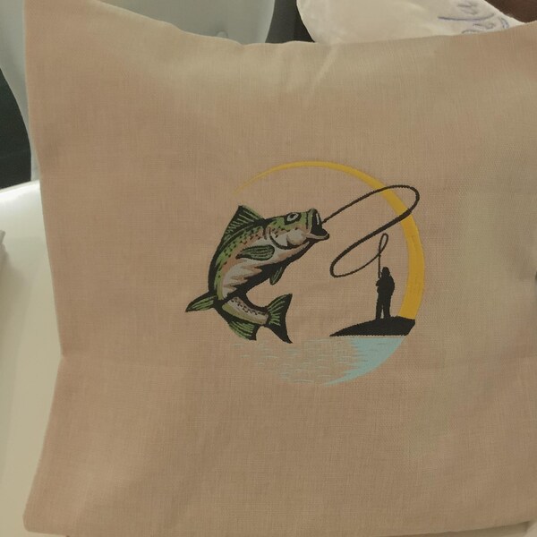 Fishing Machine Embroidery Design - Etsy