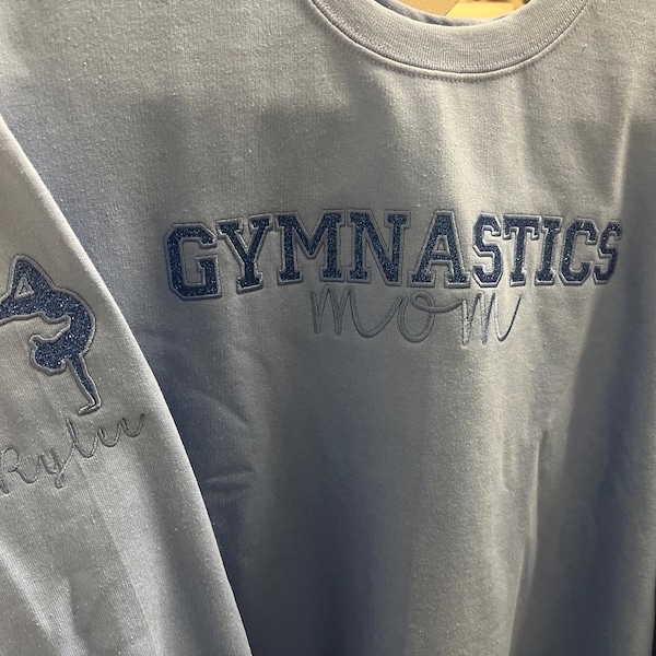 Personalized Embroidered Cheer Mom Sweatshirt Custom Team Crewneck ...