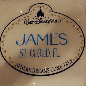 Disneyworld Cast Member Name Tag SVG Disneyworld Employee Tag Cut File ...