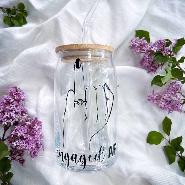 Engaged AF Svg, Engagement Ring Svg, Wedding Finger. Vector Cut File ...