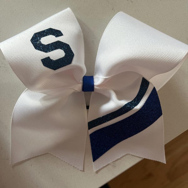 Glimmer Glitter Cheer Bow Key Chain - Etsy