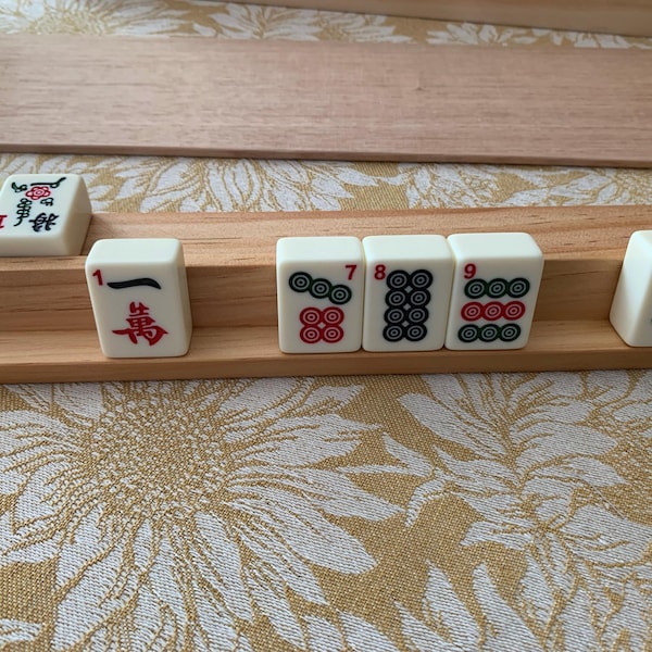 Pack of 4 Mahjong Tile Racks With High Back Ledge - Etsy