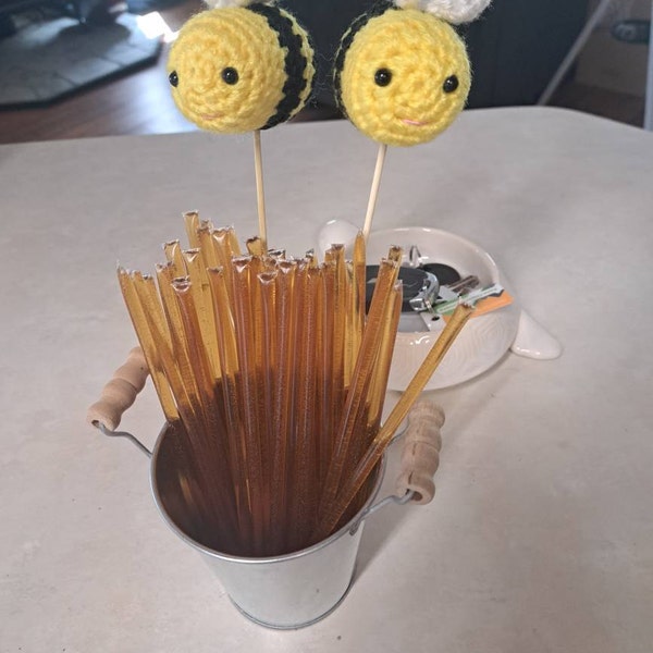 Bee Pick,cake Topper,bee Party,bee Decor,stuffed Bee, Handmade Bee,bee ...