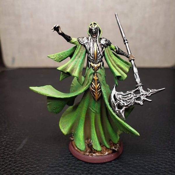 Lich Undead Wight Necromancer Mage Miniature Court of Blood Flesh of Gods D&D 5e Dungeons and ...