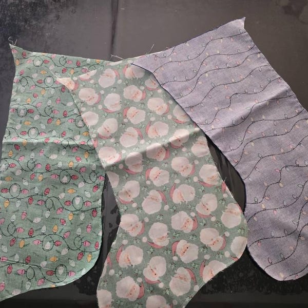 Handmade Bucilla Christmas Stocking Fabric Liner With Candy Tree and ...