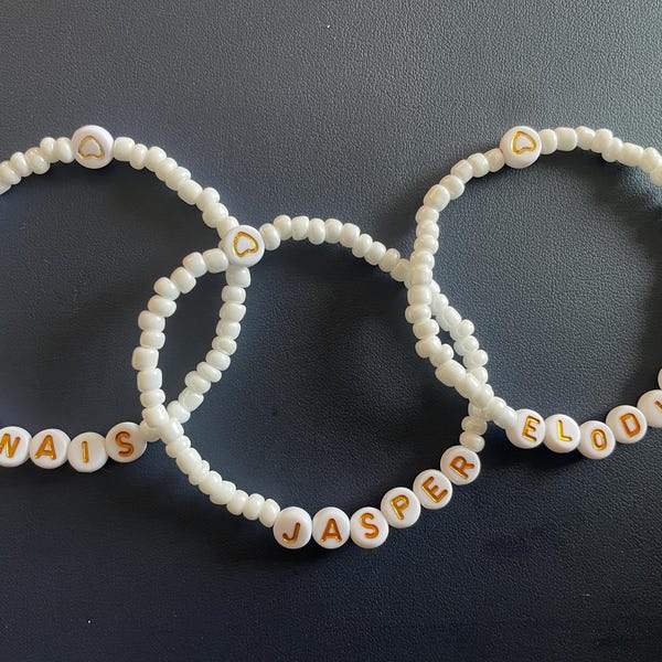 Initial Bracelet, Couple Bracelet, Lover Bracelet Custom Bracelet ...