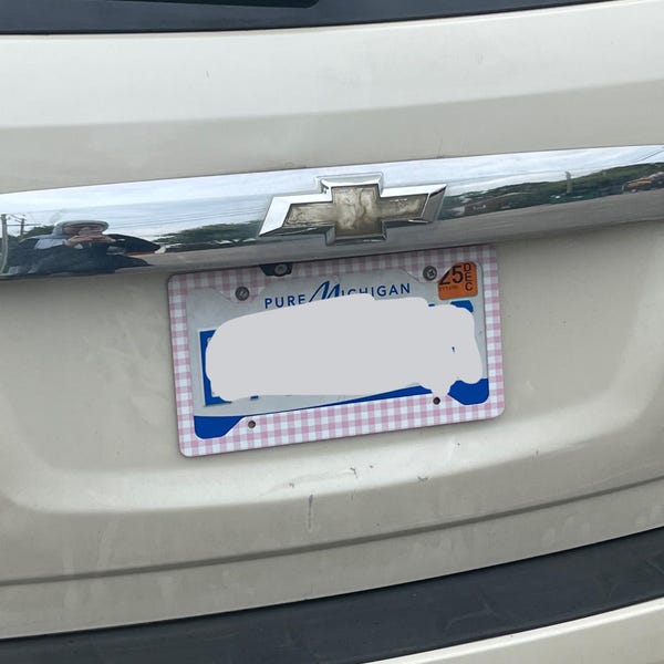 Ultra Slim Subuwu Subaru Anime Peeking Cat Metal License Plate Frame ...