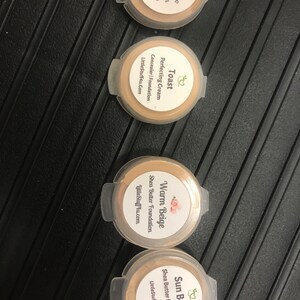 4 Pc SAMPLE SET Liquid Foundation Natural Mineral Makeup Vegan Gluten ...