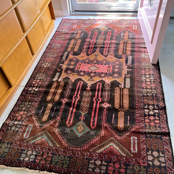 4x3 Gorgeous Turkish Mamluk Area Rug/ Afghan Handmade Plush Wool Rug ...