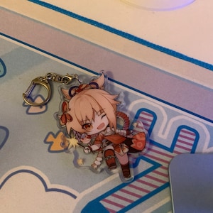 Bennett and Razor Keychains Genshin Impact Arcylic Charms - Etsy