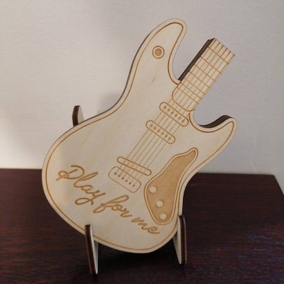 Guitar Pick Holder SVG Laser Cut Files, Plectrum Box Plan for Glowforge ...