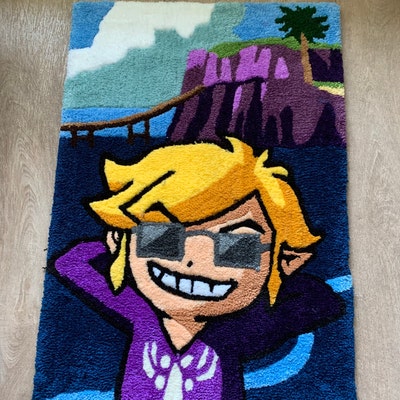 Frog Tufted Rug, Handmade Tufted Rug, Handmade Nursery Frog Rug, Home ...