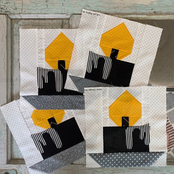 PDF Christmas Quilt Pattern - Candle Quilt Pattern - Etsy