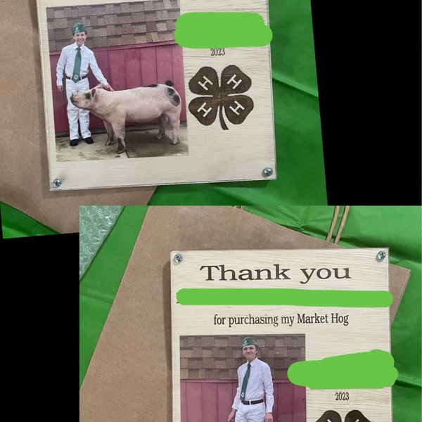 Livestock Auction Thankyou Plaque, Show Cattle, Blue Ribbon Auction ...
