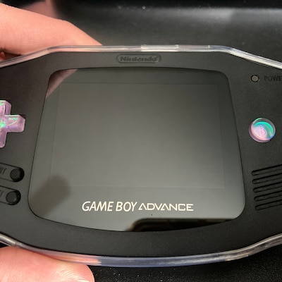 Custom IPS V3 Backlit Nintendo Gameboy Advance Solid Black/opal by ...