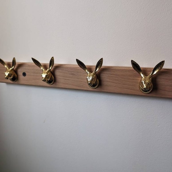 Brass Rabbit Knobs Modern Gold Knobs Decor Dresser Knobs Pulls Child Gift Drawer Knob Kitchen ...