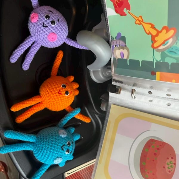 Crochet Noodle Blossom Cheesy Kernel Broccoli Jelly Pompom Amigurumi ...