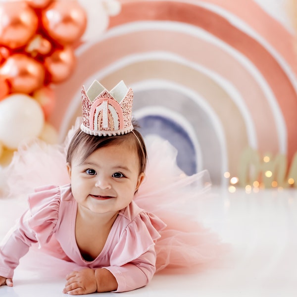 Neutral Rainbow Birthday, Boho Rainbow, Boho Rainbow 1st Birthday ...