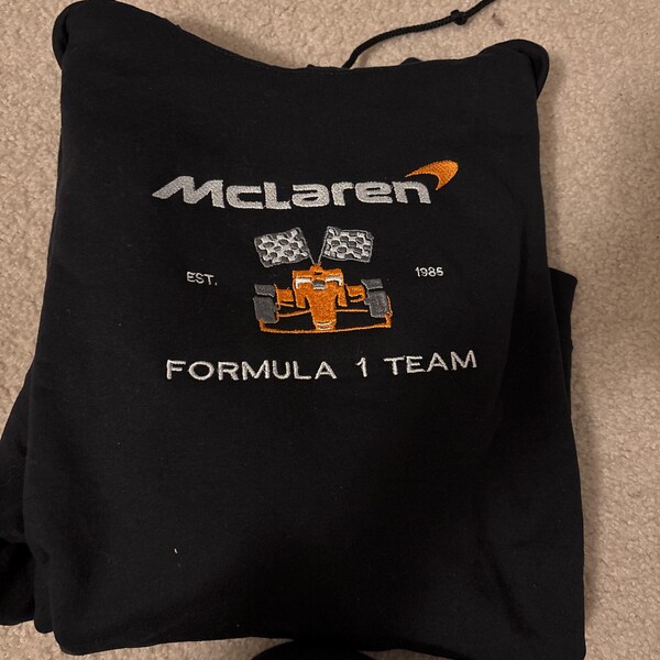 Mclaren Formula 1 (formula ONE ) Embroidered Racing Merch (shirt ...